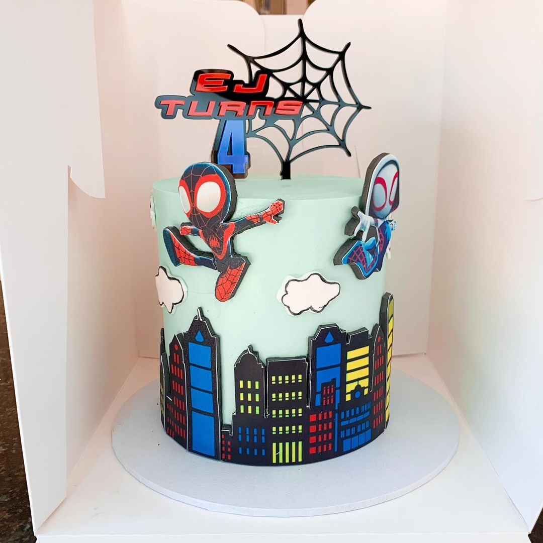Spider Man Cake Number Ideas